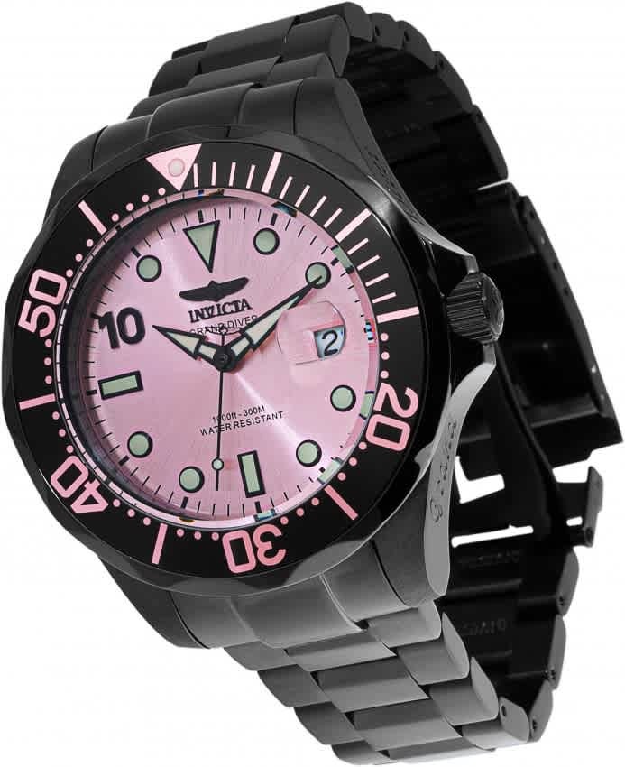 Invicta Pro Diver Automatic Pink Dial Mens Watch 47187 Invicta