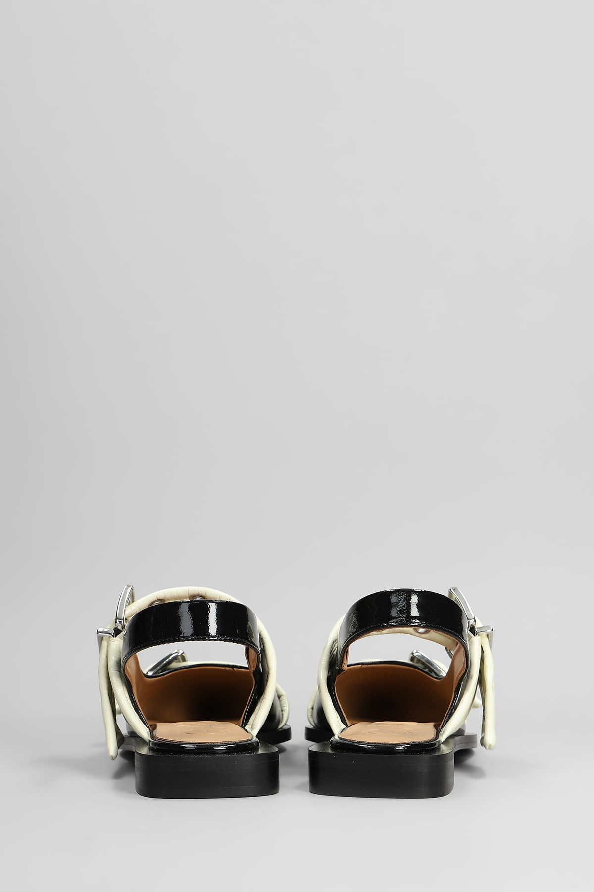 Ganni Ballet Flats In Black Polyuretan GANNI