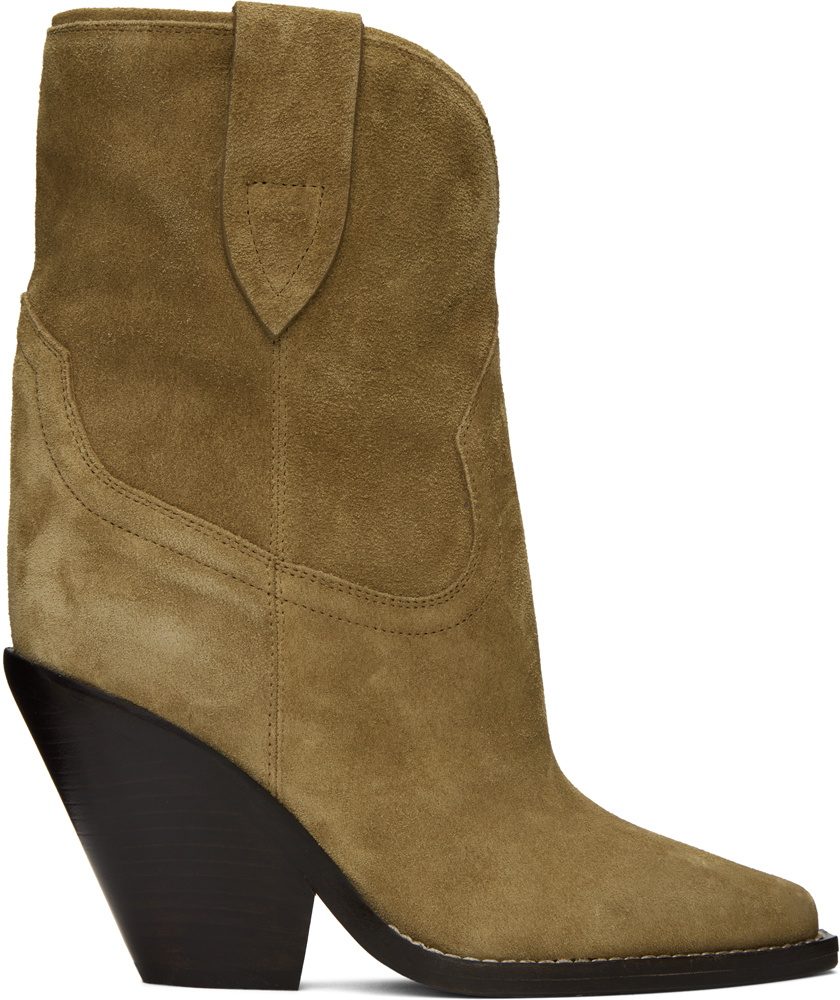 Isabel Marant Taupe Leyane Boots Isabel Marant