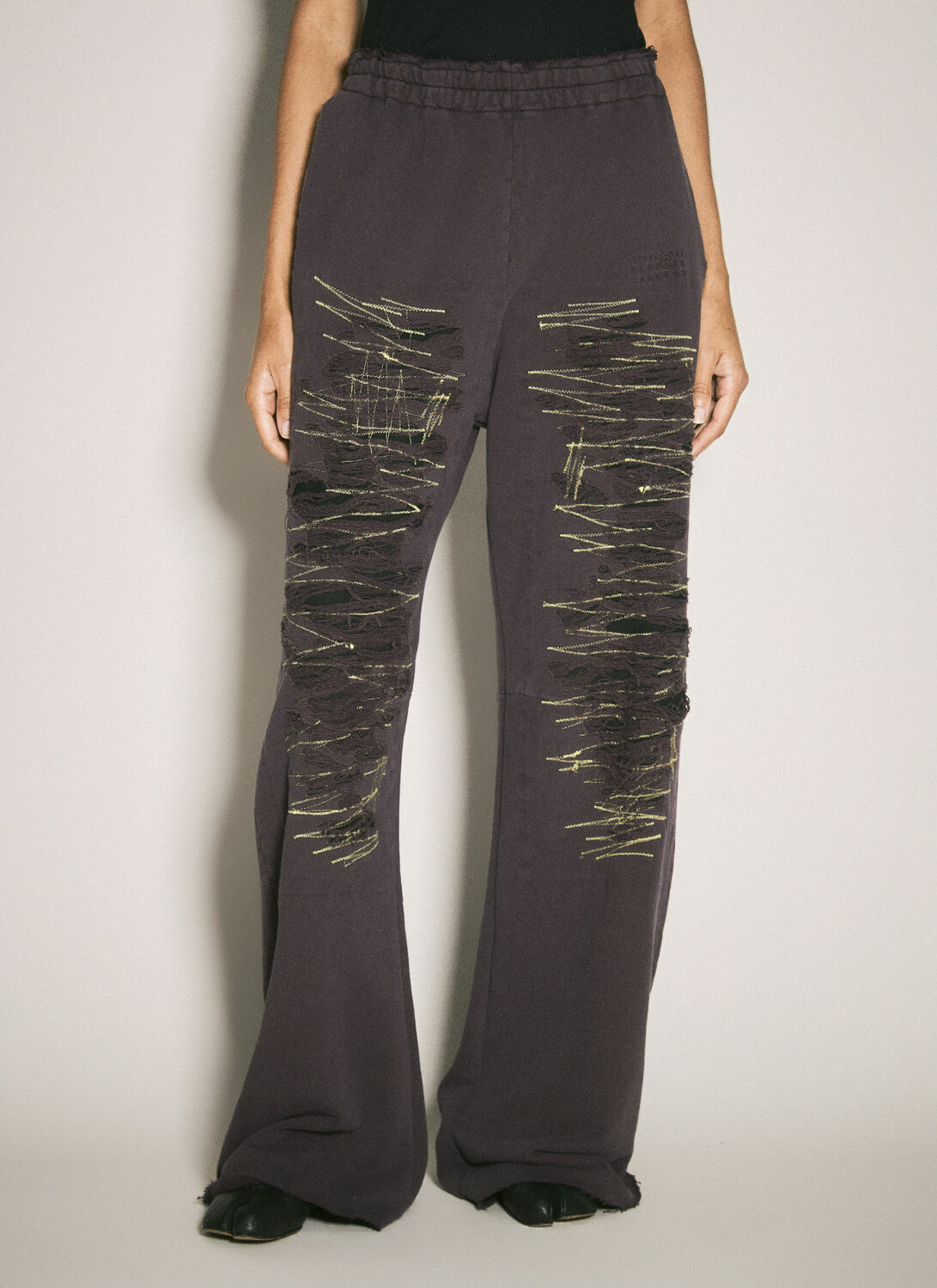 MM6 Maison Margiela Distressed Track Pants MM6 Maison Margiela