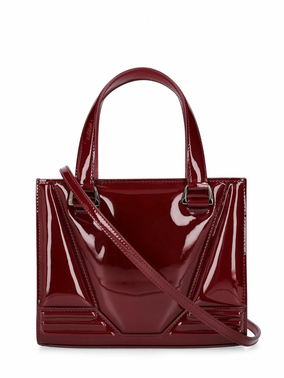 FERRARI - Mini Varnished Leather Tote Bag Ferrari