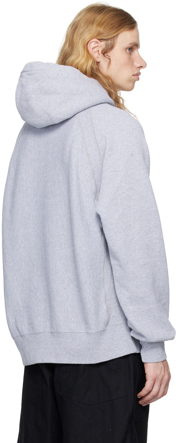 Engineered Garments Gray Raglan Hoodie Engineered Garments