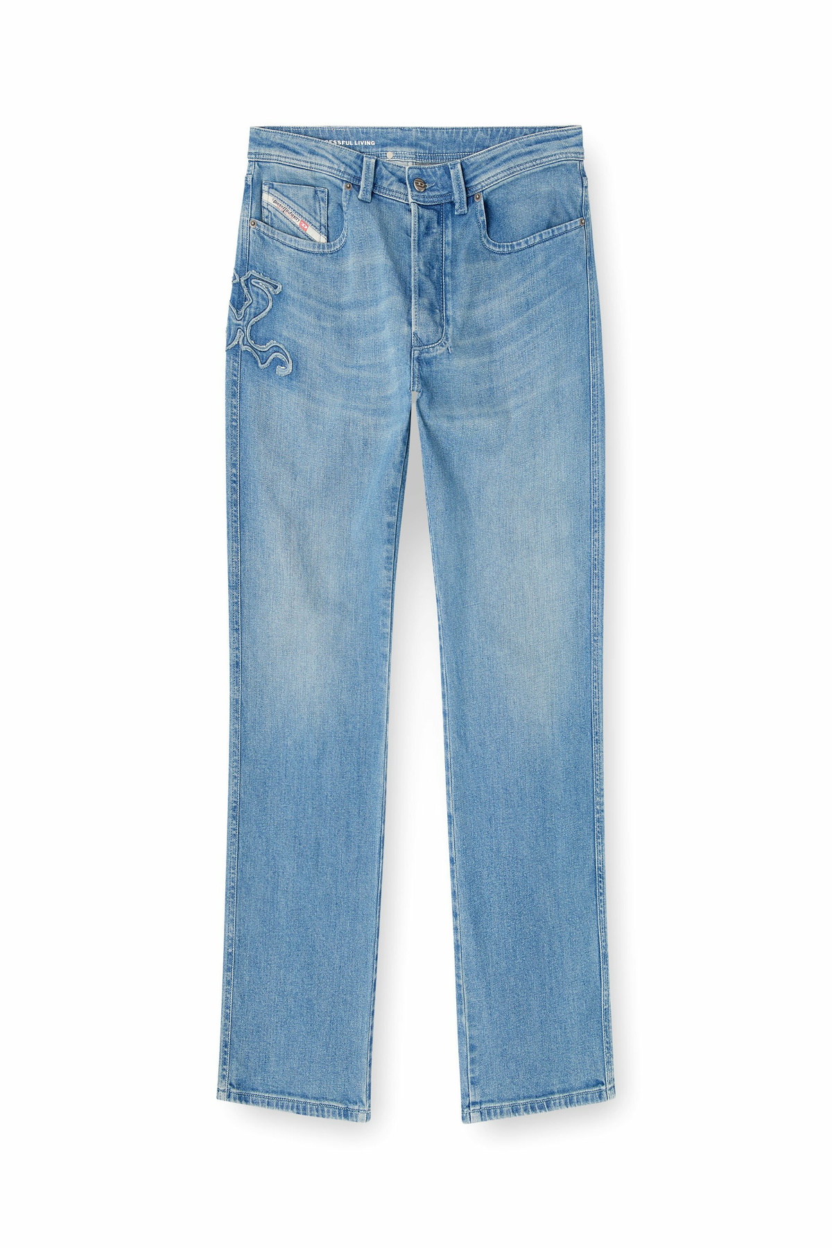 Diesel Regular Jeans - 1985 Larkee - Jeans Mens in Blue Diesel