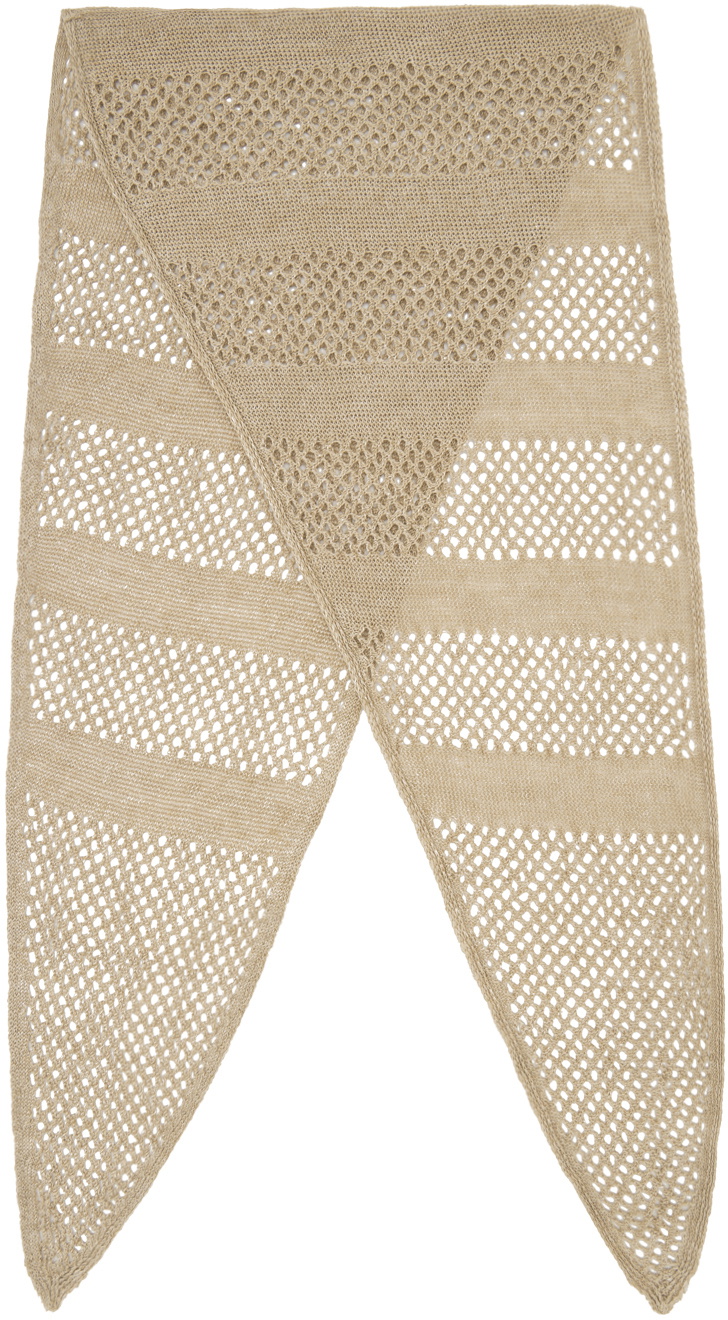 Our Legacy Beige Triangle Scarf Our Legacy