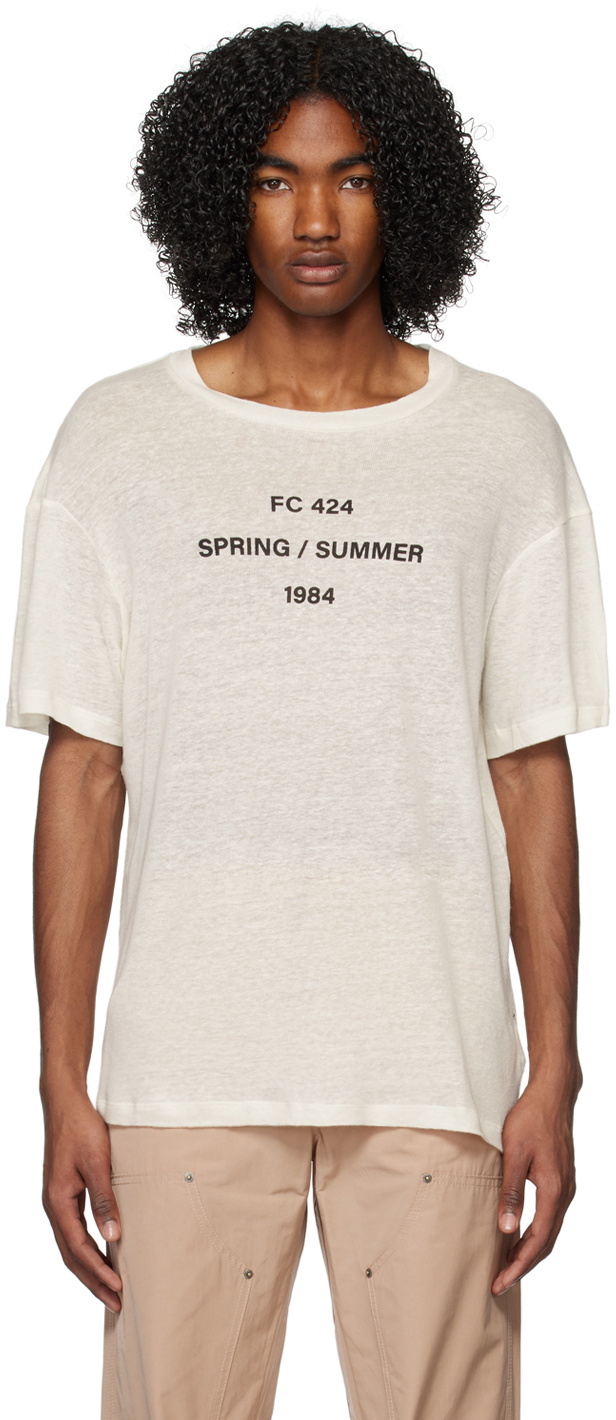424 White Printed T-Shirt 424