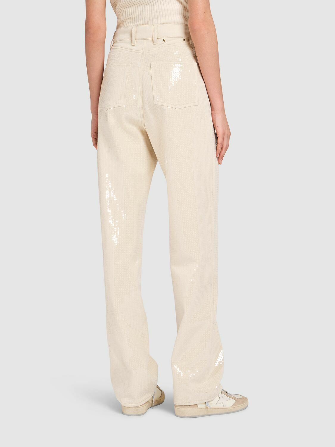 GOLDEN GOOSE Journey Kim Denim Jeans with Sequins Golden Goose Deluxe Brand