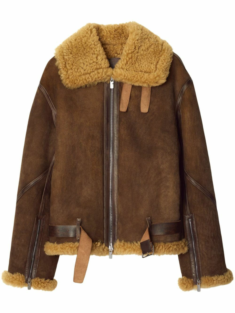 Burberry Shearling Aviator Jacket Burberry