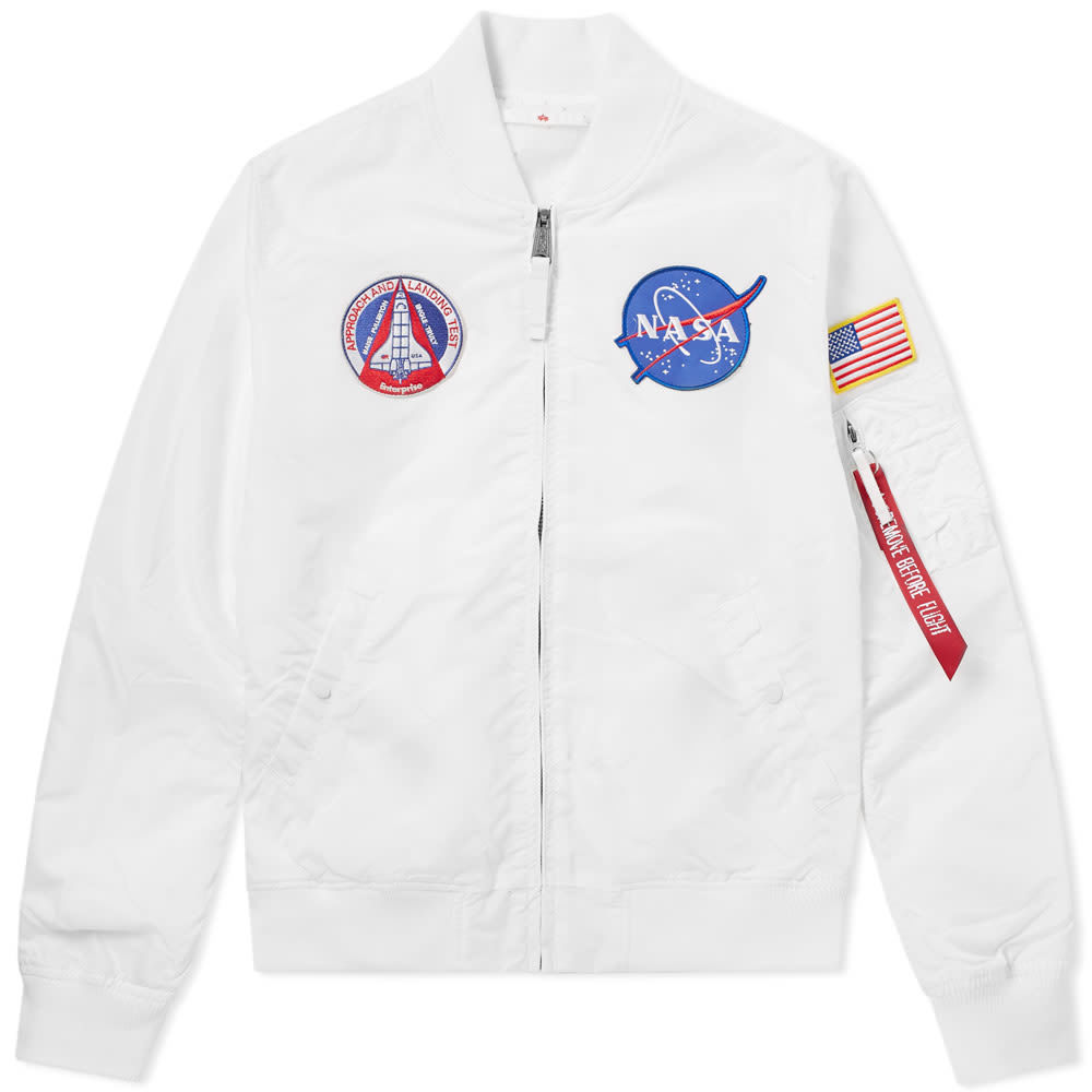 Alpha Industries MA-1 TT NASA Reversible II Jacket White Alpha Industries