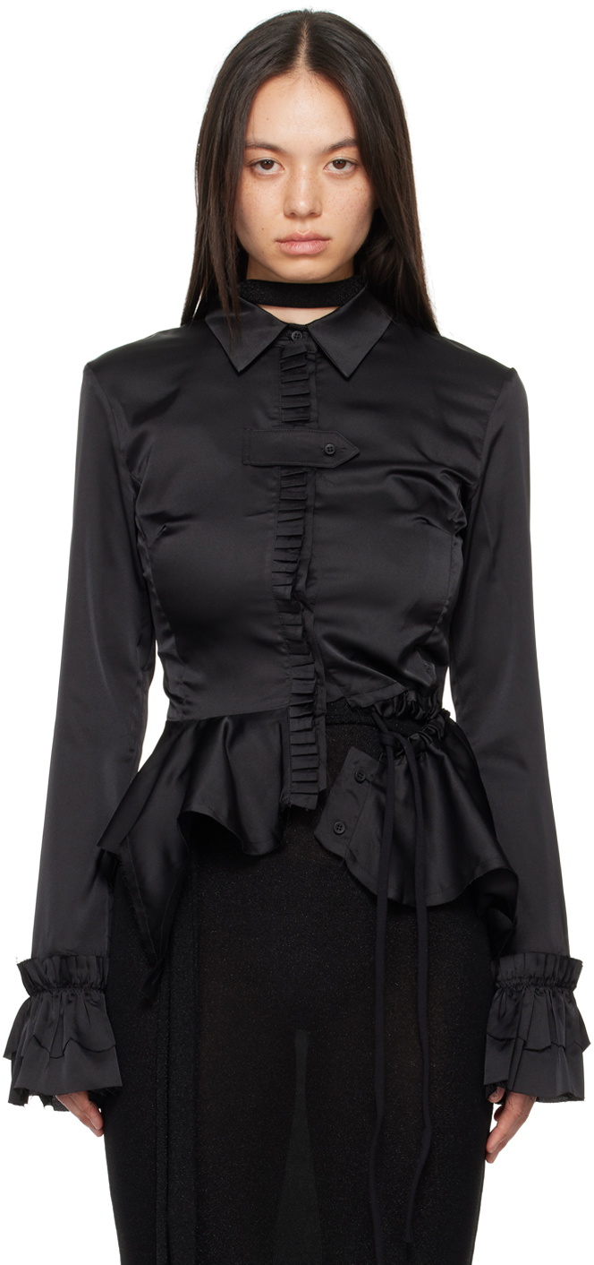 Ottolinger Black Ruffled Blouse Ottolinger