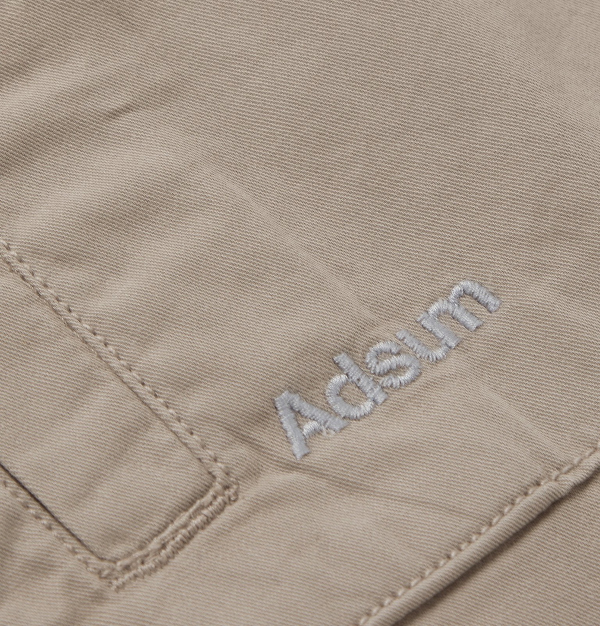 Adsum - Workshirt Logo-Embroidered Cotton-Twill Shirt - Neutrals Adsum