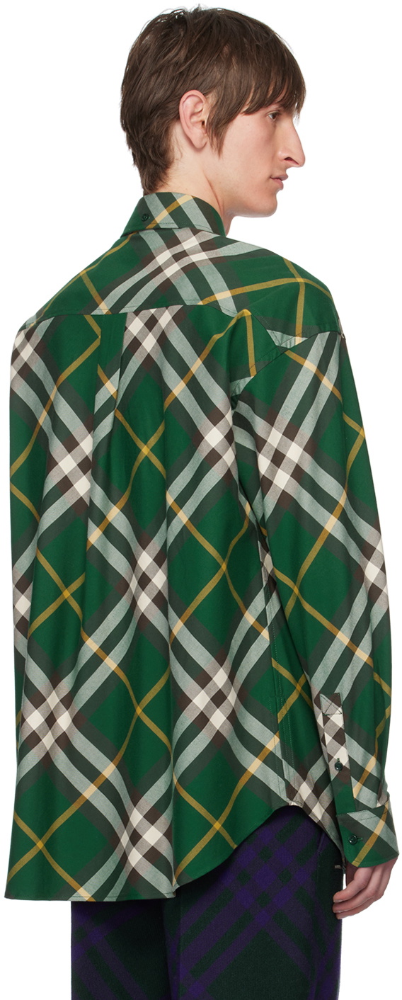 Burberry Green Check Shirt Burberry