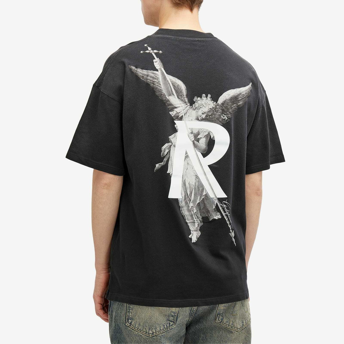 Represent Men's Archangel T-Shirt in Stained Black Represent