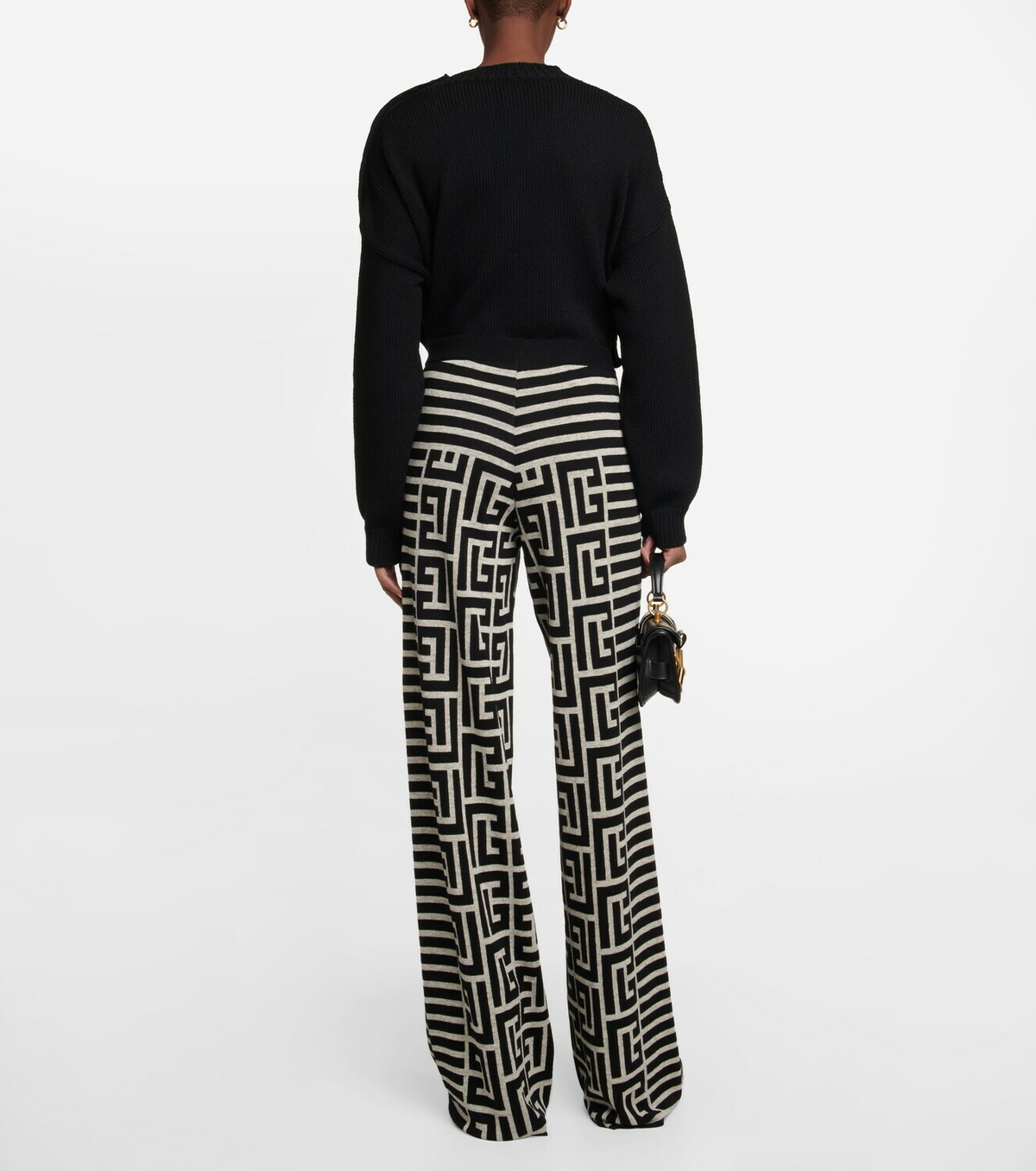 Balmain - Monogram wool-blend sweatpants Balmain