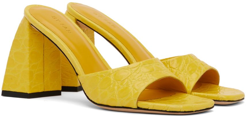 BY FAR Yellow Michele Mules By Far