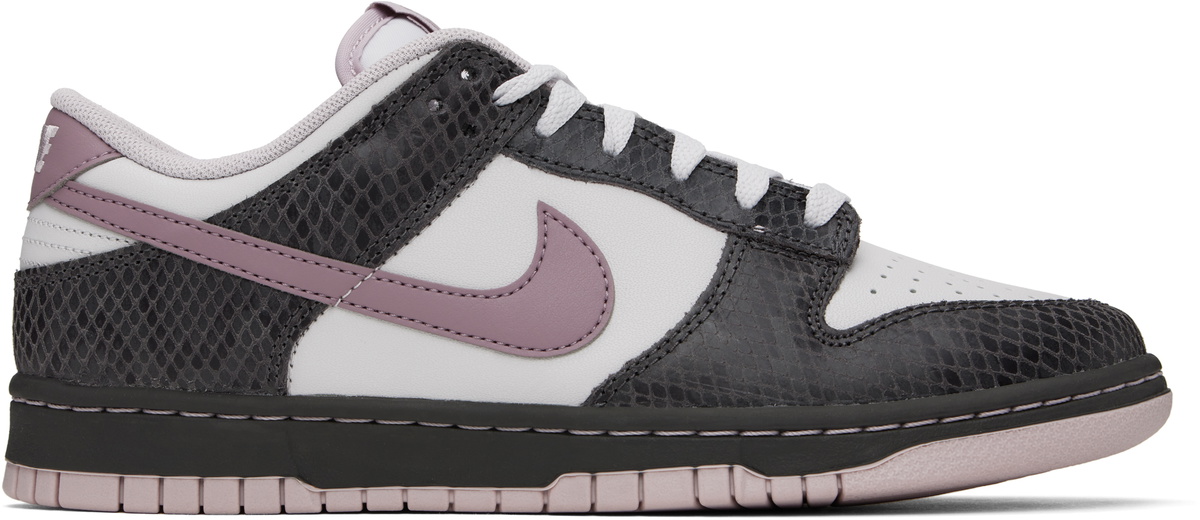Nike Gray & Purple Dunk Low SE Sneakers Nike