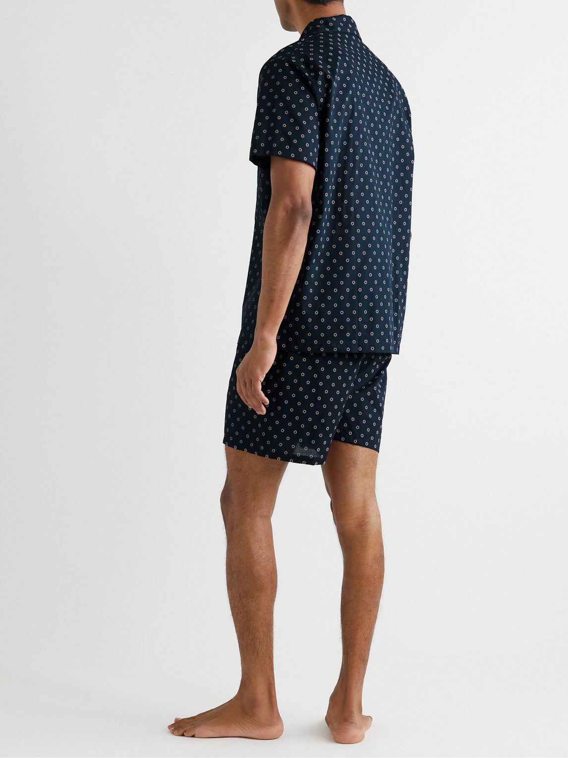 Derek Rose - Nelson Printed Cotton-Poplin Pyjama Set - Blue Derek Rose