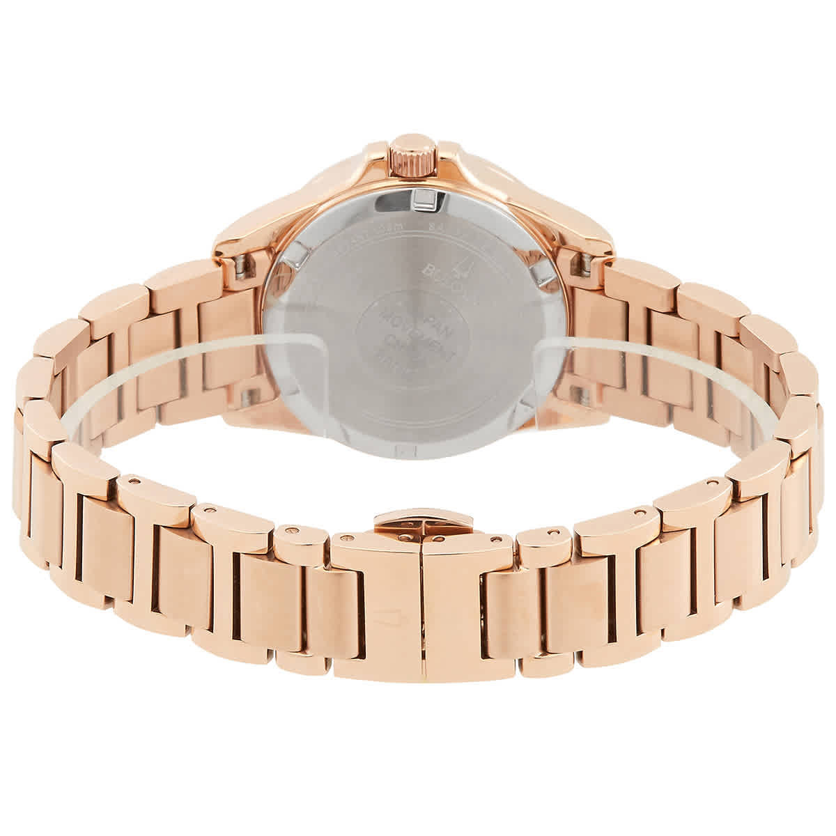 Bulova Marine Star Quartz Diamond White Mother of Pearl Dial Ladies ...