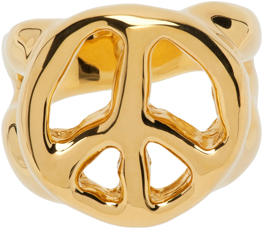 AMBUSH Gold Peace Ring Ambush
