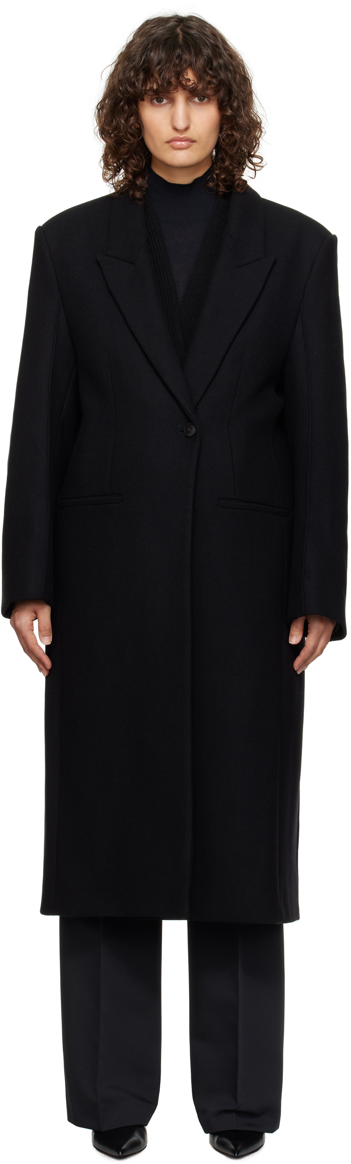 Róhe Black Opera Coat Róhe