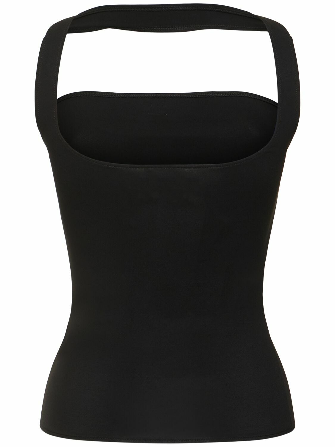 COURREGES Hyperbole Crepe Jersey Viscose Top Courreges