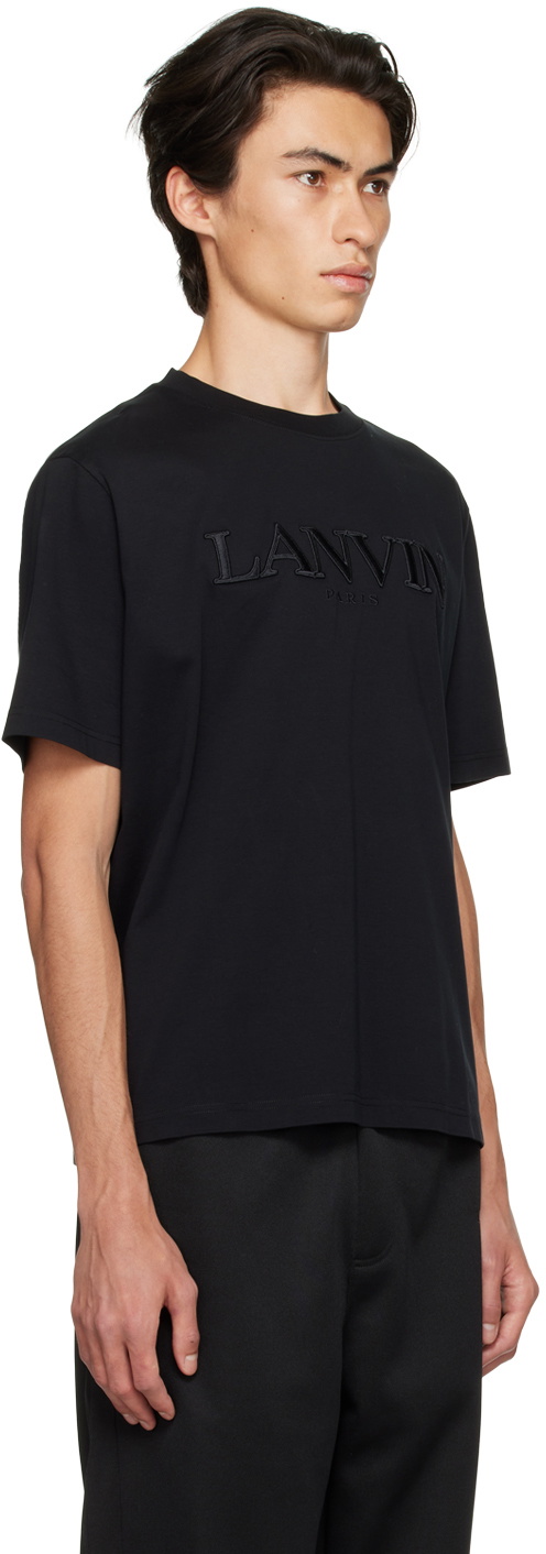 Lanvin Black Embroidered T-Shirt Lanvin