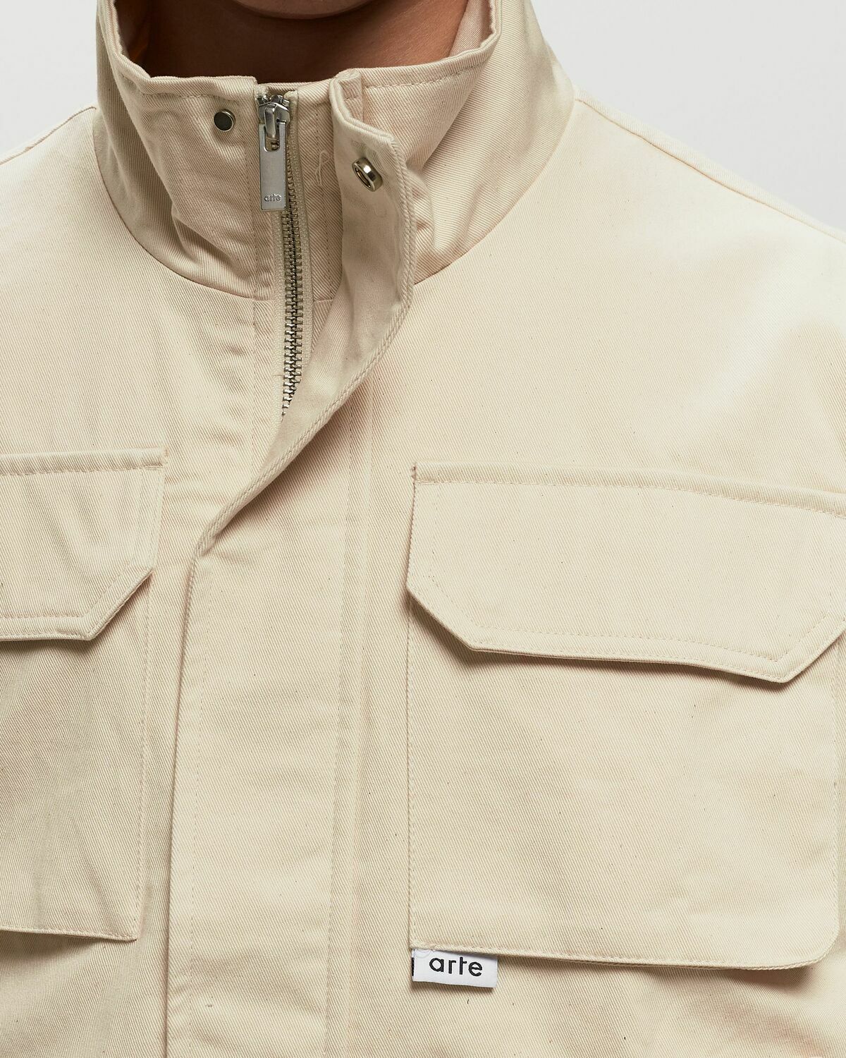 Arte Antwerp Jaden Cargo Jacket Beige Denim Jackets Arte Antwerp