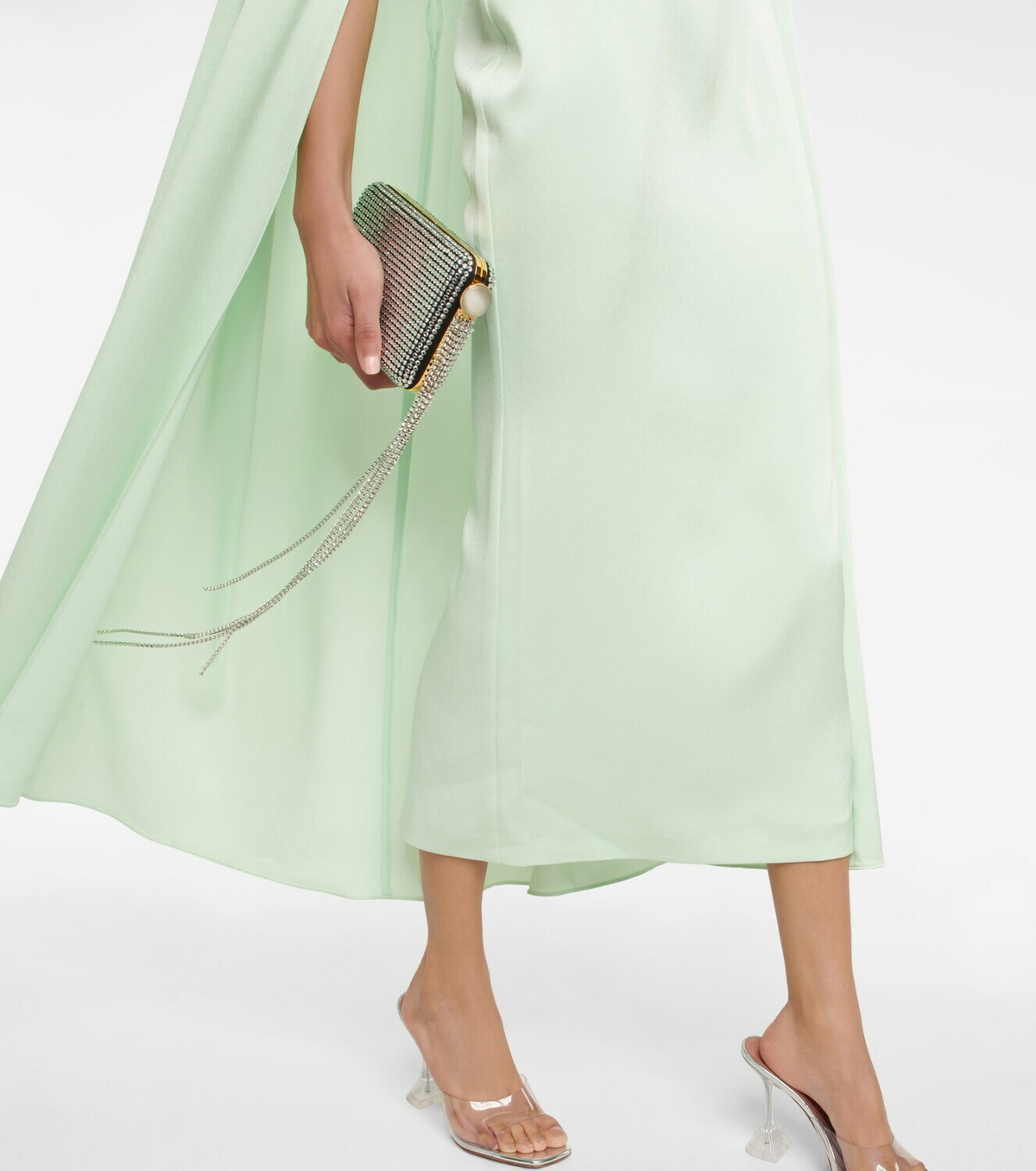 Alex Perry Beckett satin crêpe midi dress Alex Perry
