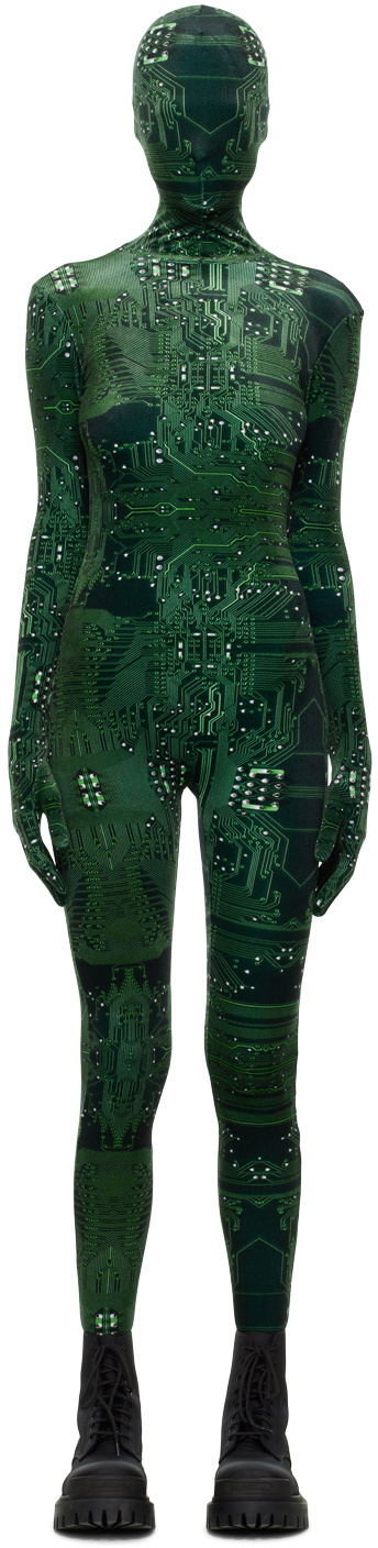 VETEMENTS Green Cyber Jumpsuit Vetements