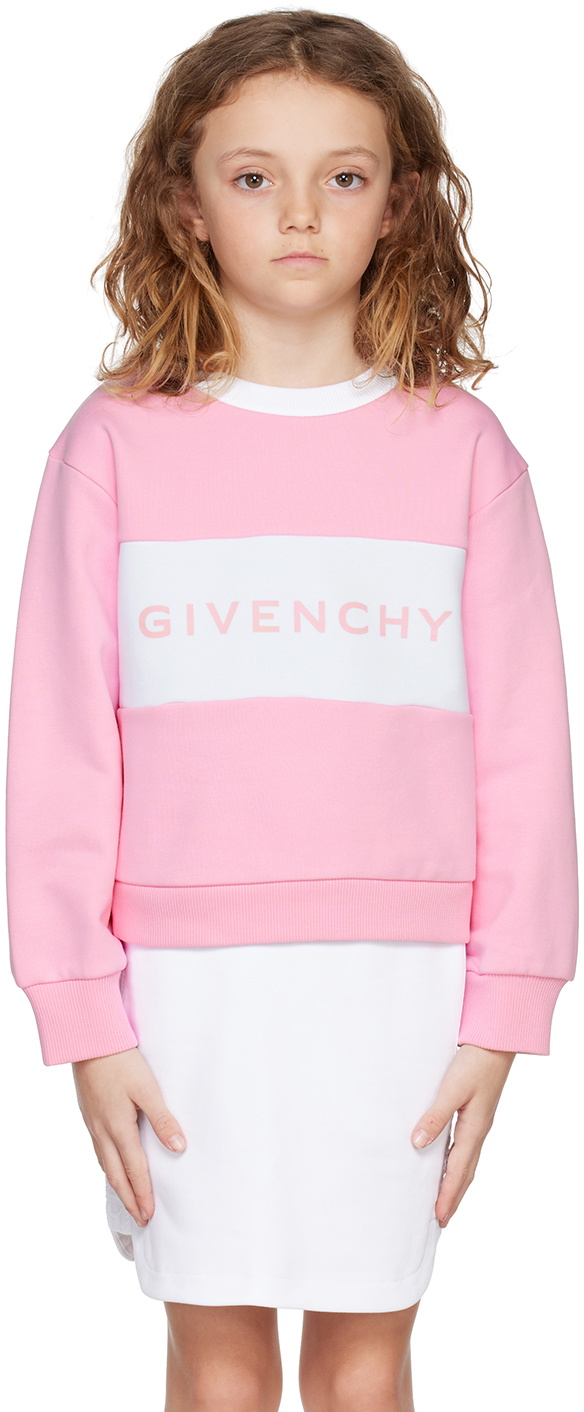 Givenchy Kids Pink Paneled Sweatshirt Givenchy