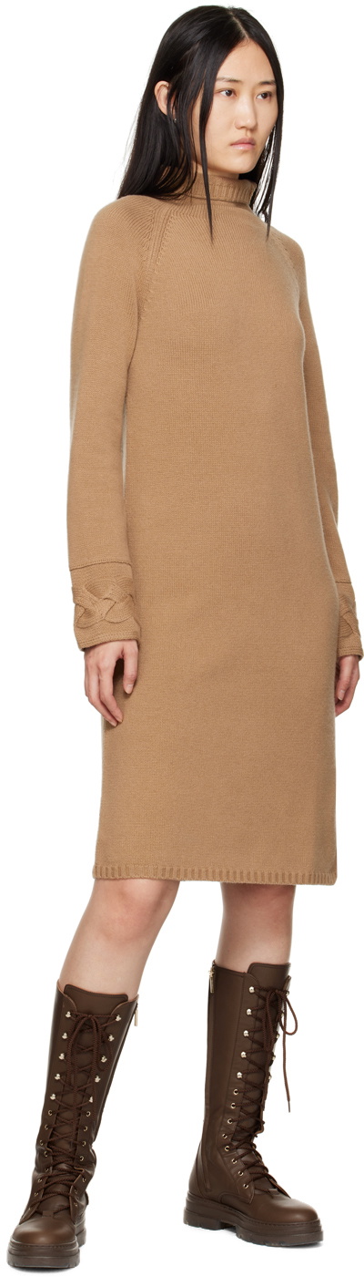 S Max Mara Tan Luce Midi Dress S Max Mara