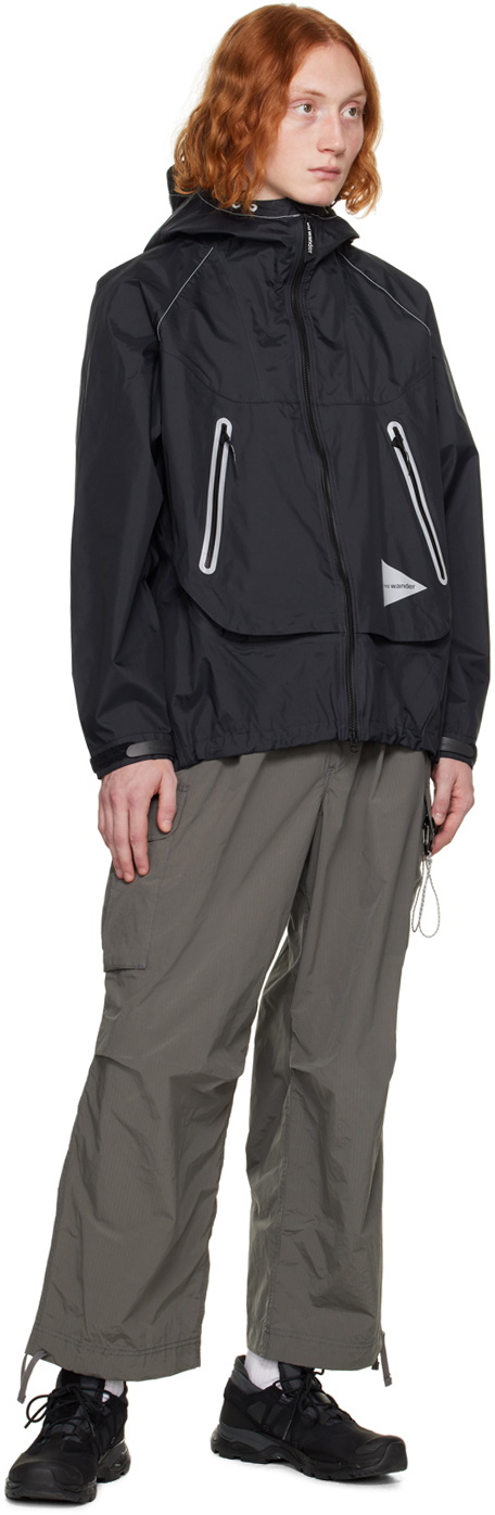 and wander Navy Waterproof Jacket and Wander
