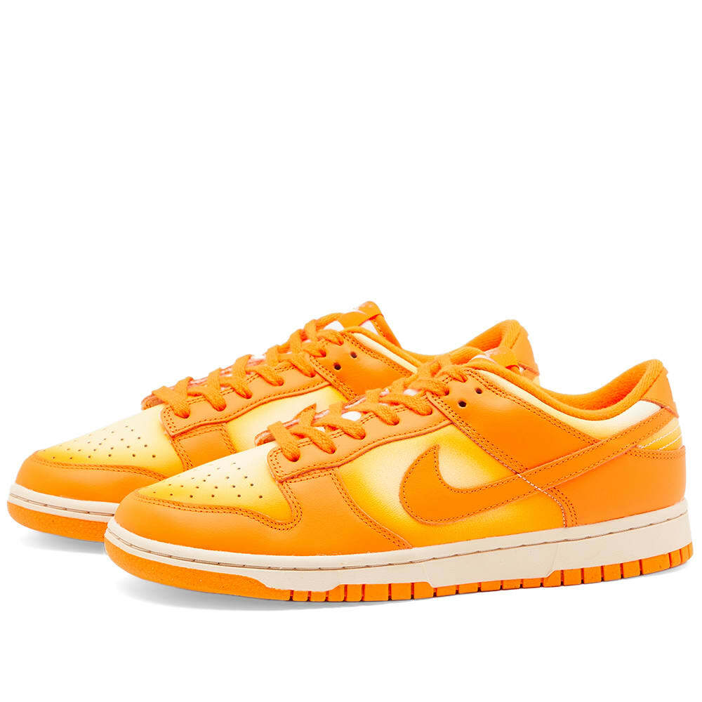Nike Women's Dunk Low W Sneakers in White/Orange Nike