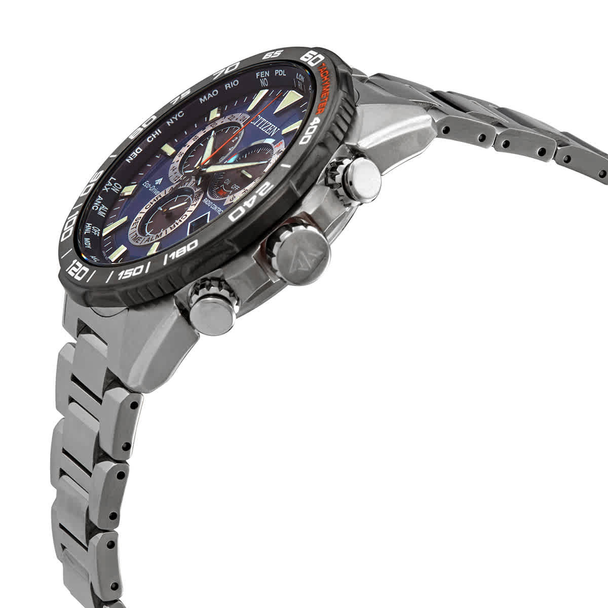 Citizen Promaster Eco-Drive Chronograph Blue Dial Mens Watch CB5034-82L ...