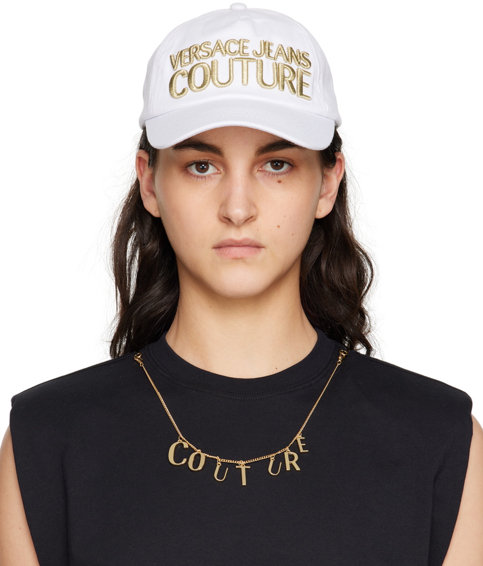 Versace Jeans Couture White Logo Cap Versace