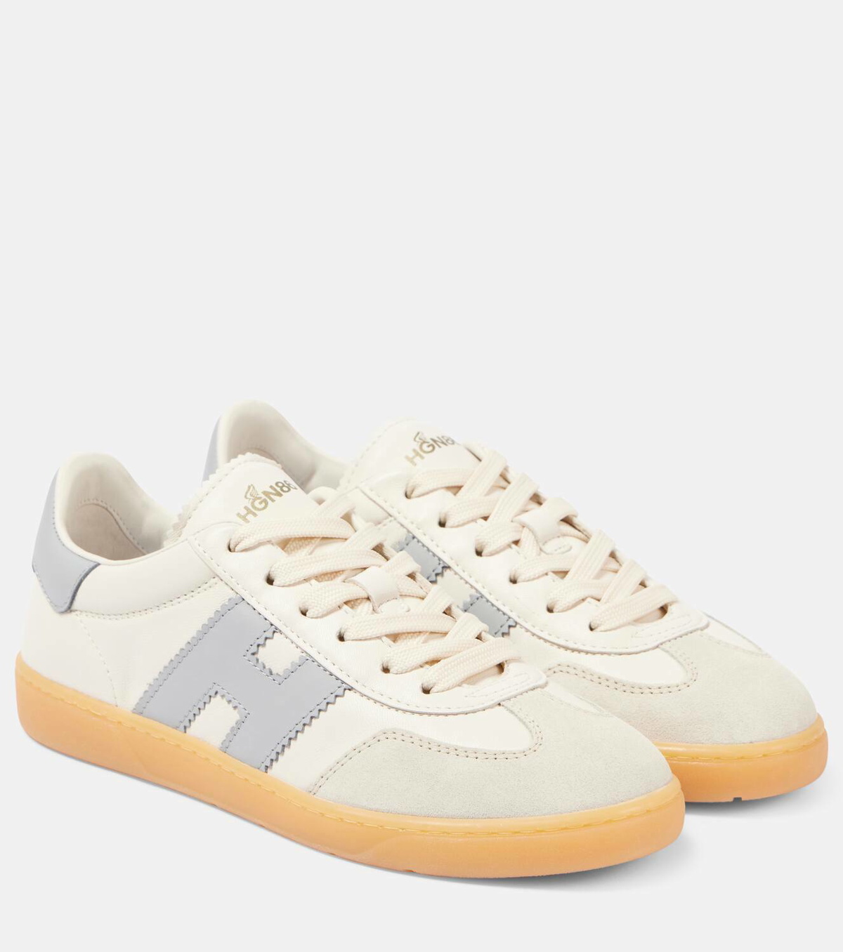 Hogan Cool suede-trimmed leather sneakers Hogan