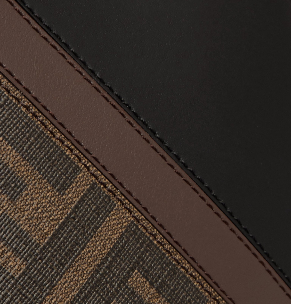 Fendi - Logo-Print Coated-Canvas and Leather Zip-Around Wallet - Brown ...