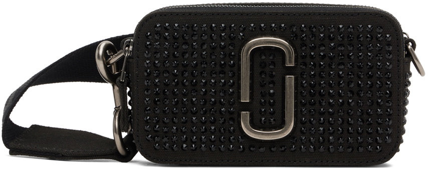 Marc Jacobs Black 'The Crystal Canvas Snapshot' Bag Marc Jacobs