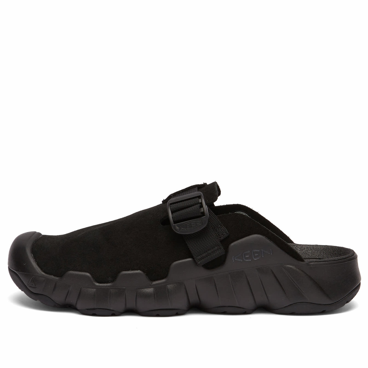Keen Men's Hyperport Leather Clog in Black/Black KEEN