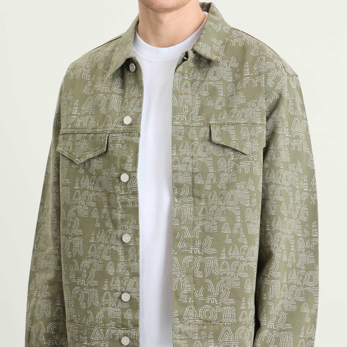 Arte Men's Allover Jacket in Green Arte Antwerp