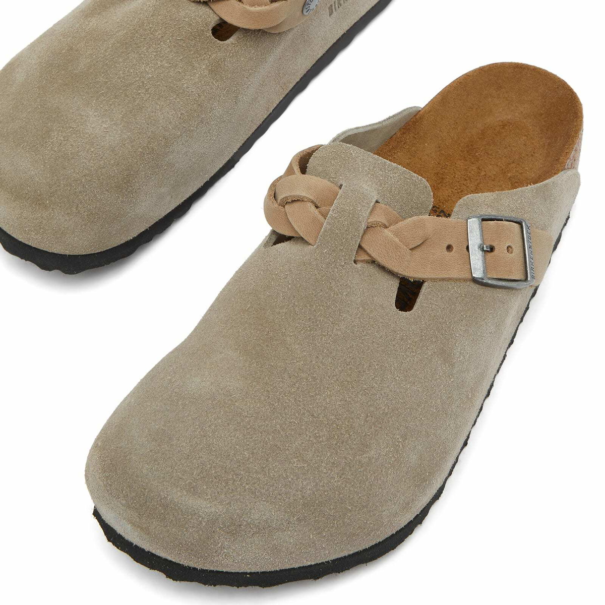 Birkenstock Women's Boston Braided Clog - Taupe Birkenstock
