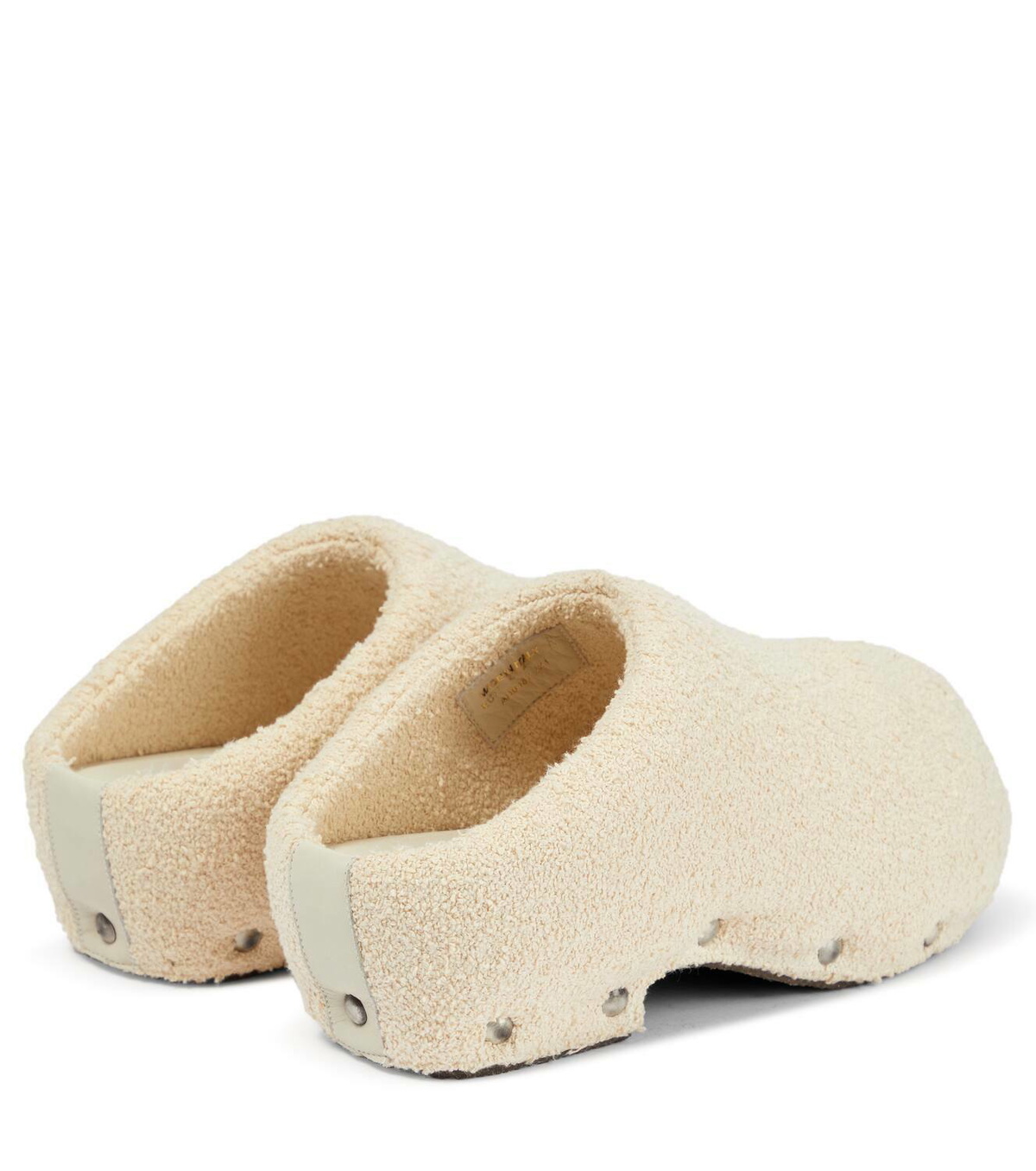 Acne Studios Textured cotton tweed clogs Acne Studios