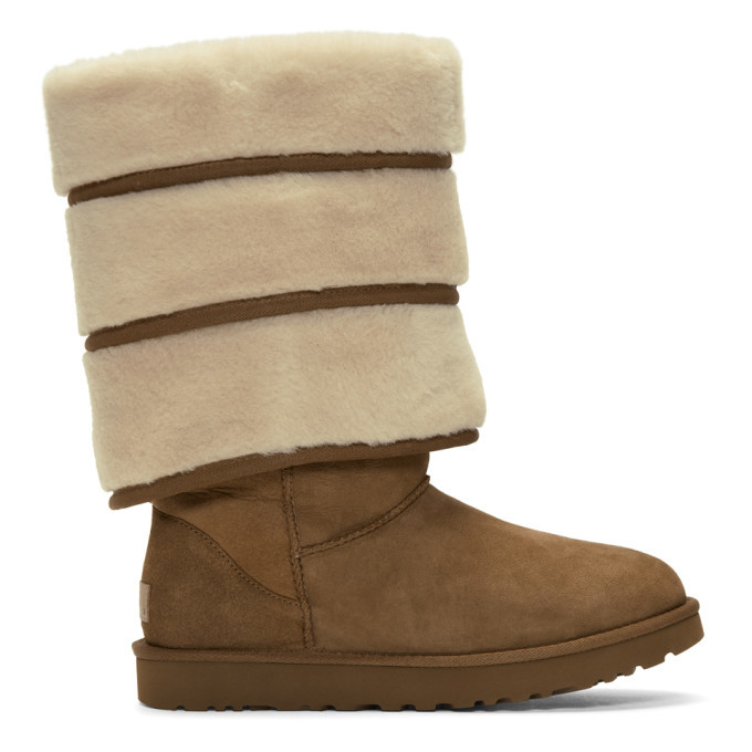 Y/Project Brown Uggs Edition Layered Boots Y/Project