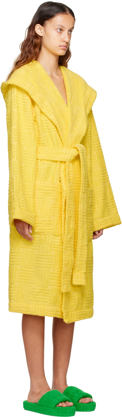 Bottega Veneta Yellow Intreccio Bathrobe Bottega Veneta