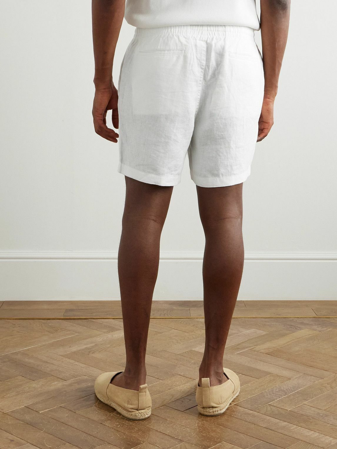 Polo Ralph Lauren - Prepster Straight-Leg Logo-Embroidered Linen ...