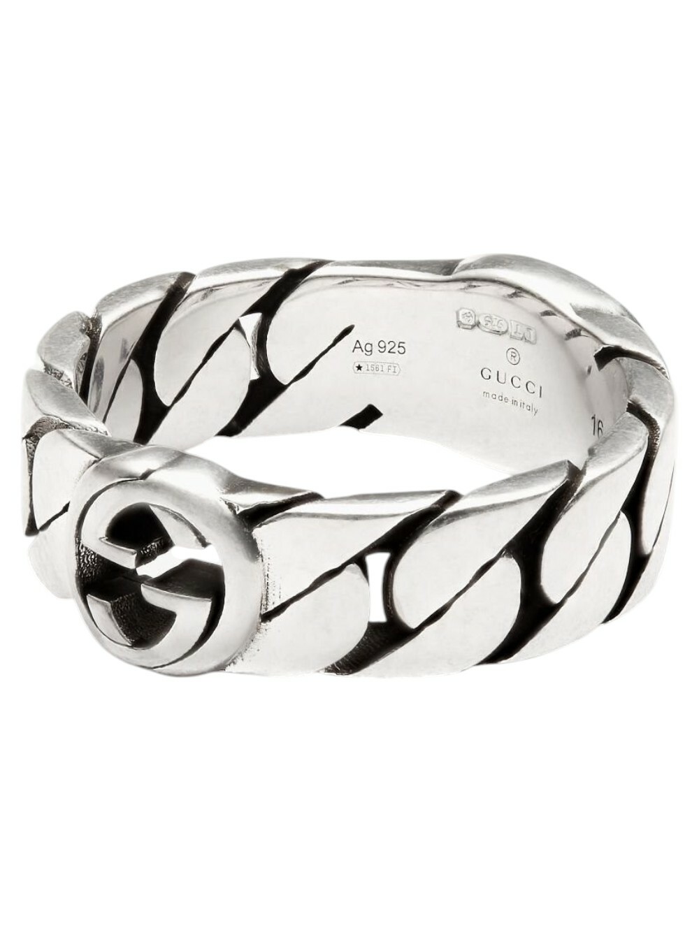 Gucci Sterling Silver Interlocking G Ring Gucci