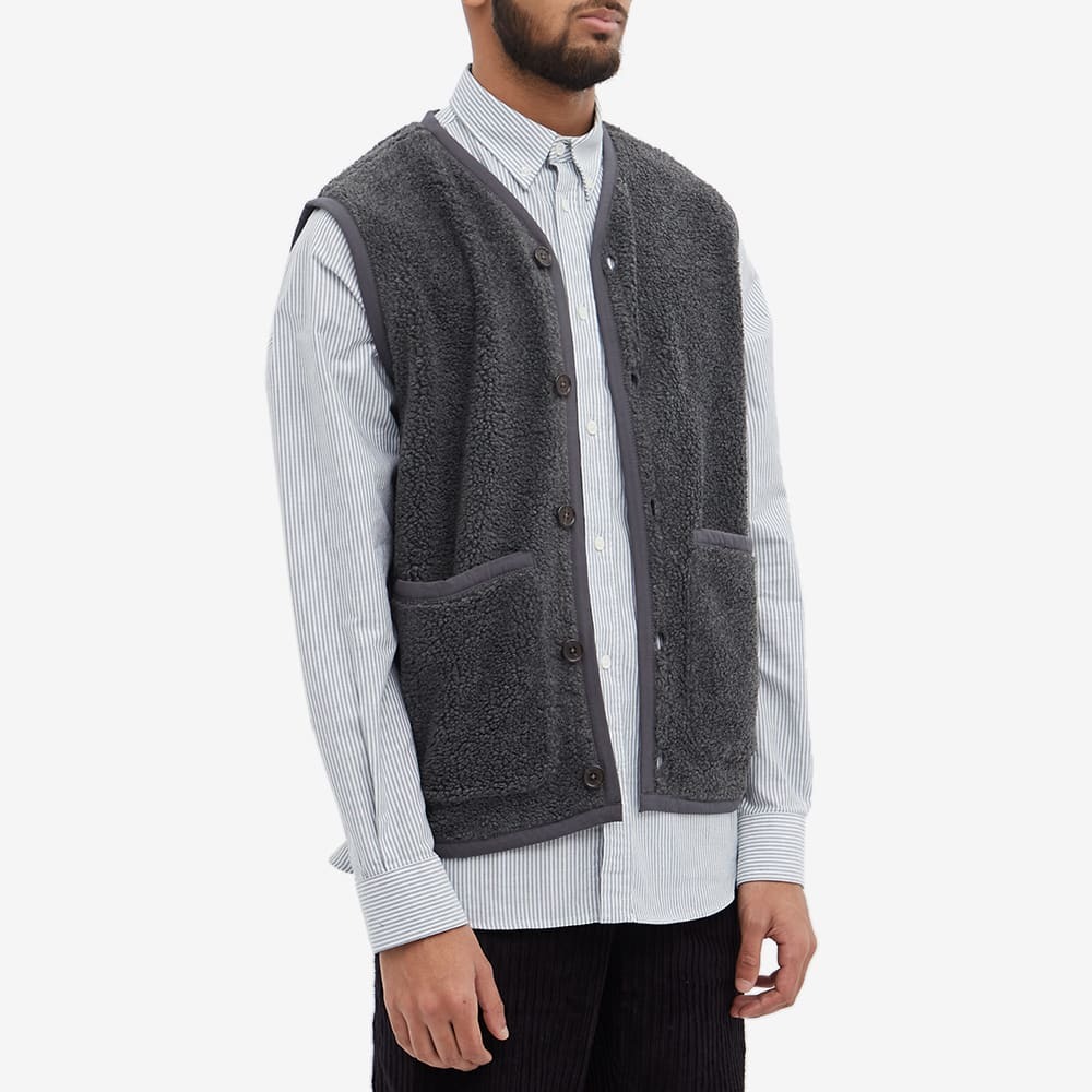 Universal Works Men's Lancaster Gilet in Grey Universal Works