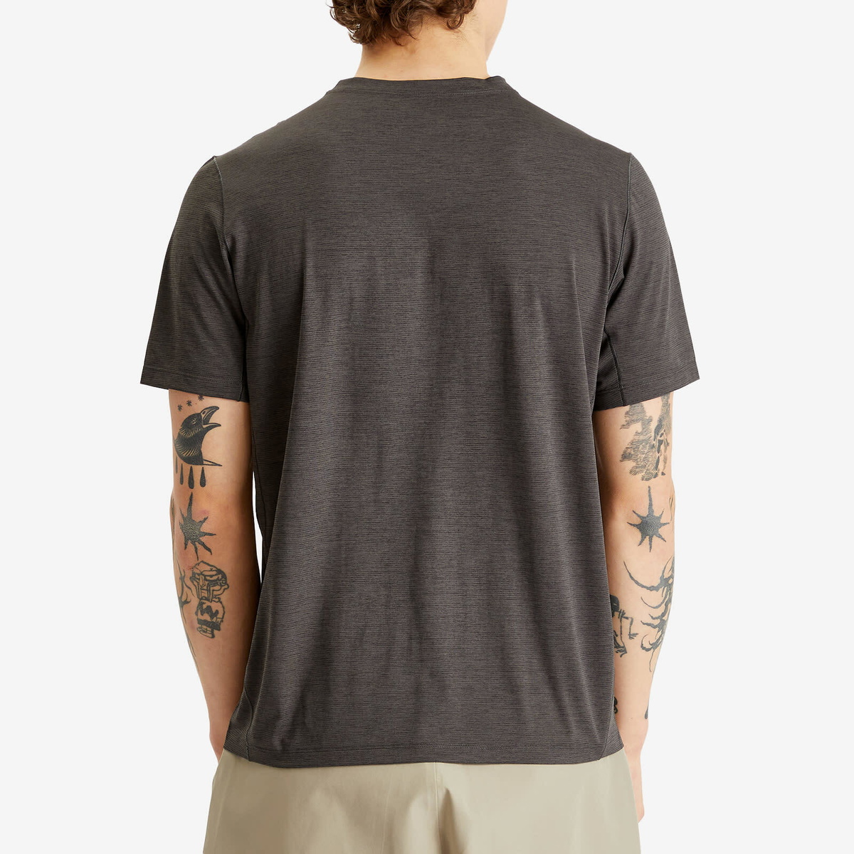 Arc'teryx Men's Cormac Crew T-Shirt in Black Heather Arc'teryx