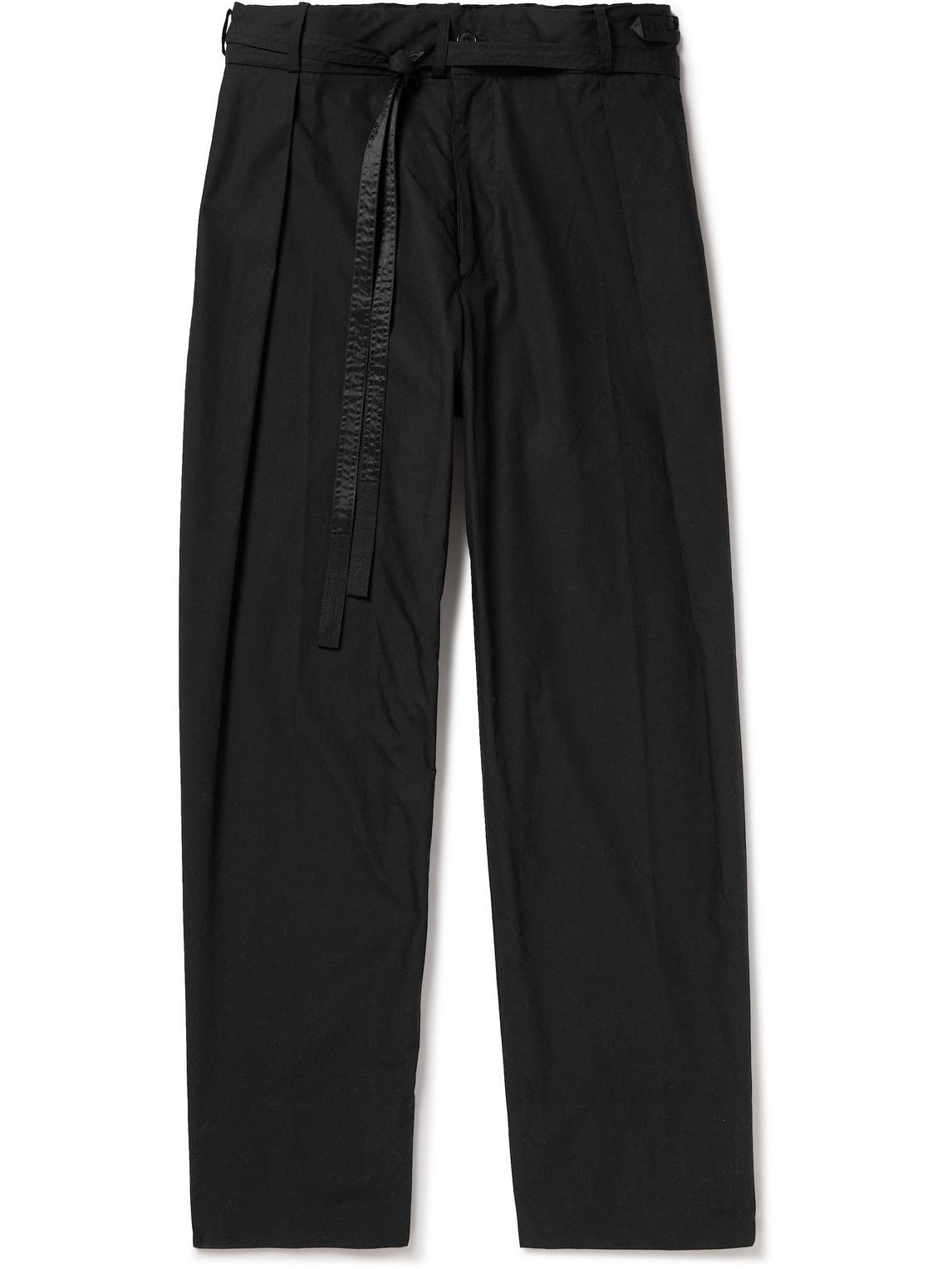 Craig Green - Straight-Leg Belted Pleated Cotton-Poplin Trousers ...