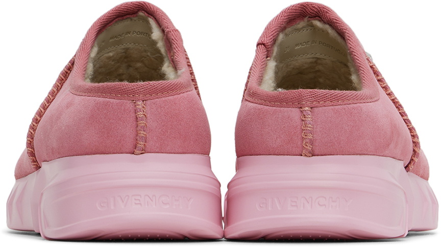 Givenchy Kids Pink Shearling Mules Givenchy