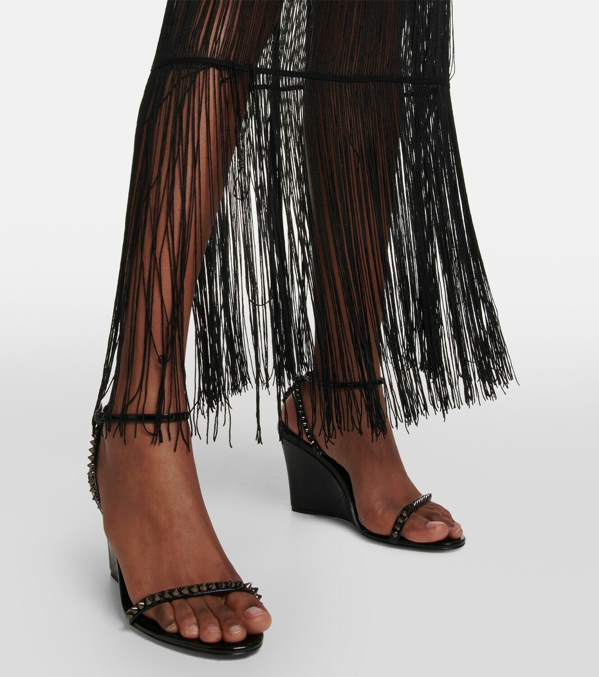 Christian Louboutin - So Me 85 leather wedge sandals Christian Louboutin